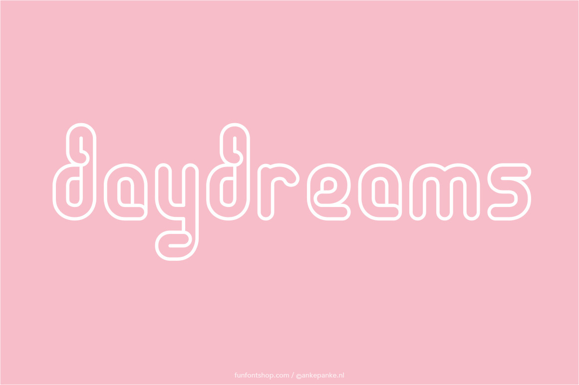 Daydreams Font, a Font by Fun Font Shop | Creative Market