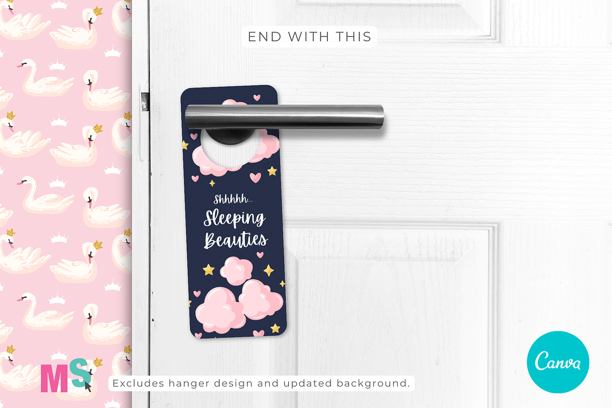 Door Hanger Mockups Canva Template