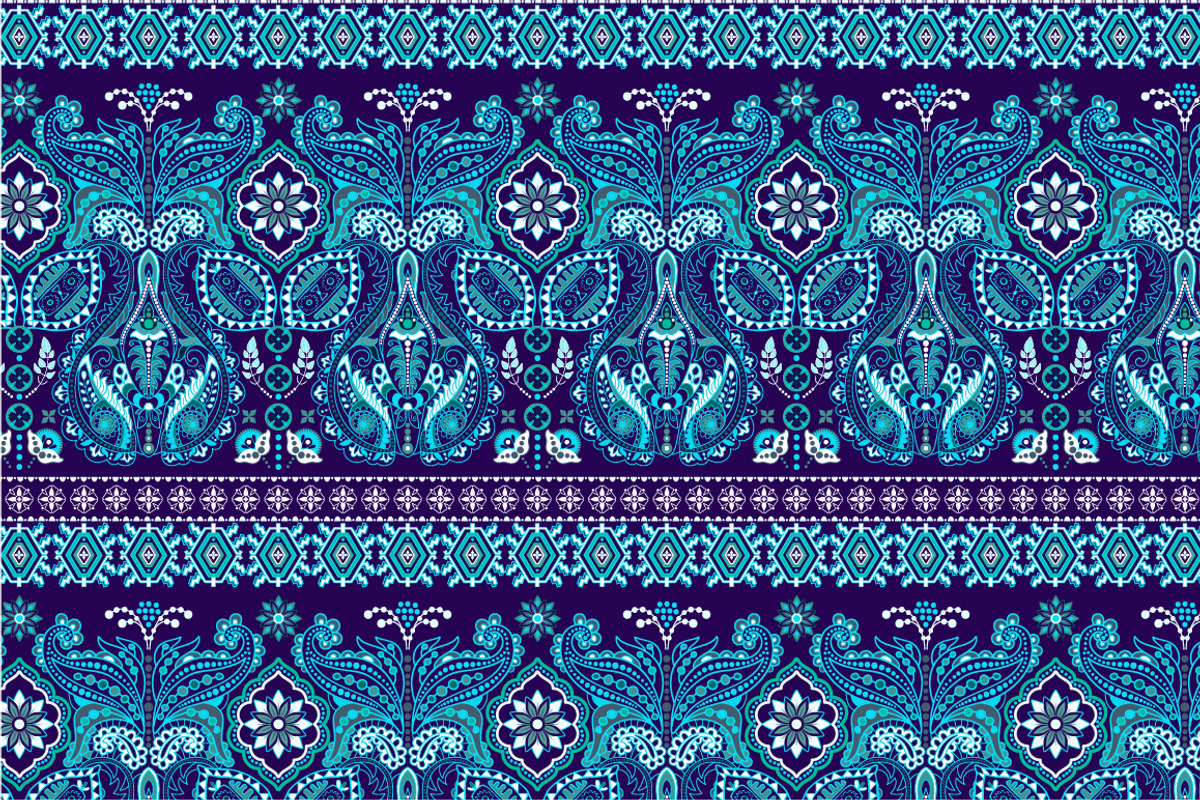 3 Border Paisley Patterns, a Pattern Graphic by Sunny_Lion