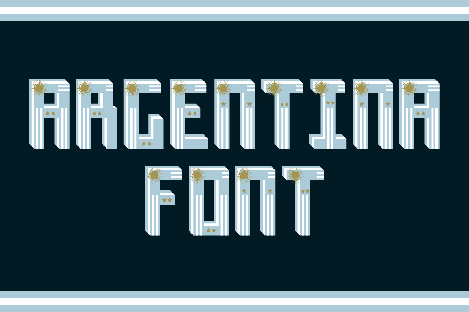 Argentina Font, a Font by yaisalinas | Creative Market
