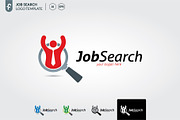 Job search logo template, a Branding & Logo Template by ft.studio