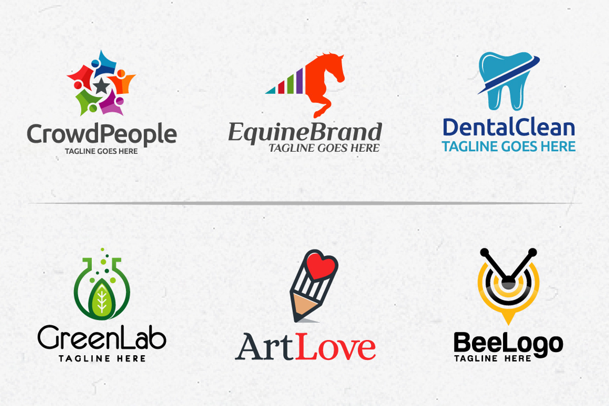 18 Creative Logos Bundle Vol-1, a Branding & Logo Template by emotions76