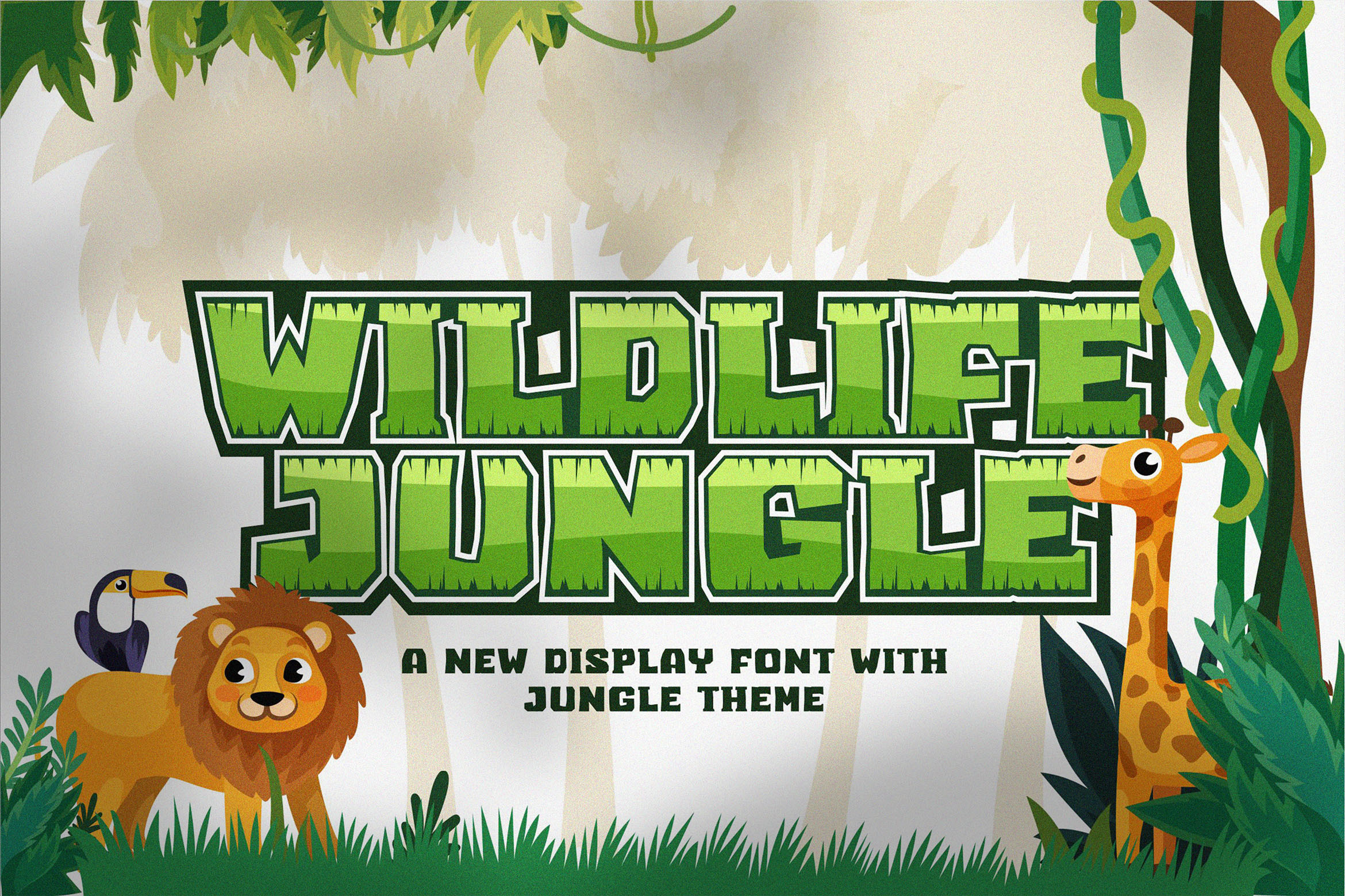 Wildlife Jungle - Cute Display Font, a Handwriting Font by Typeformers