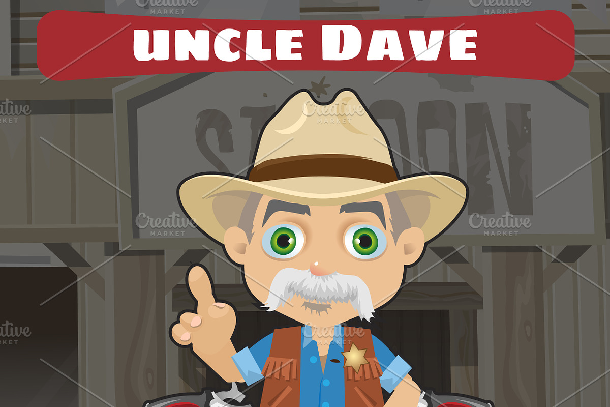 Wise uncle, cartoon character, a Person Illustration by ...