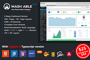 Mash Able Bootstrap + Angular4 Admin, a Bootstrap Template by phoenixcoded | Creative Market