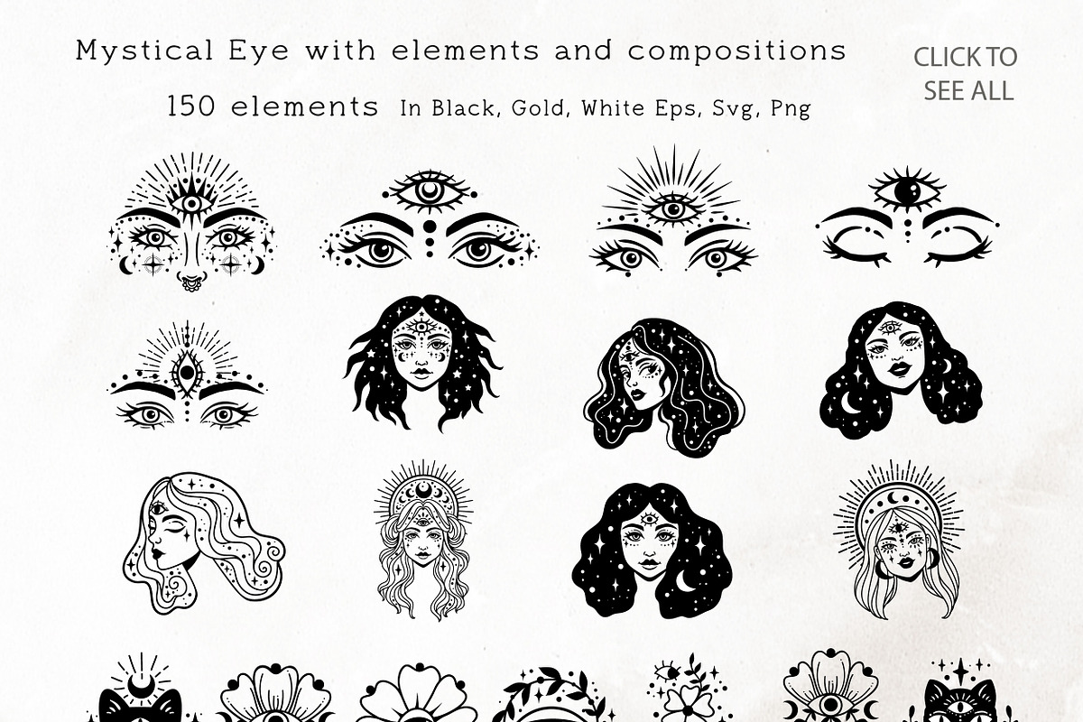 Magic Eyes. Mystic Third eyes