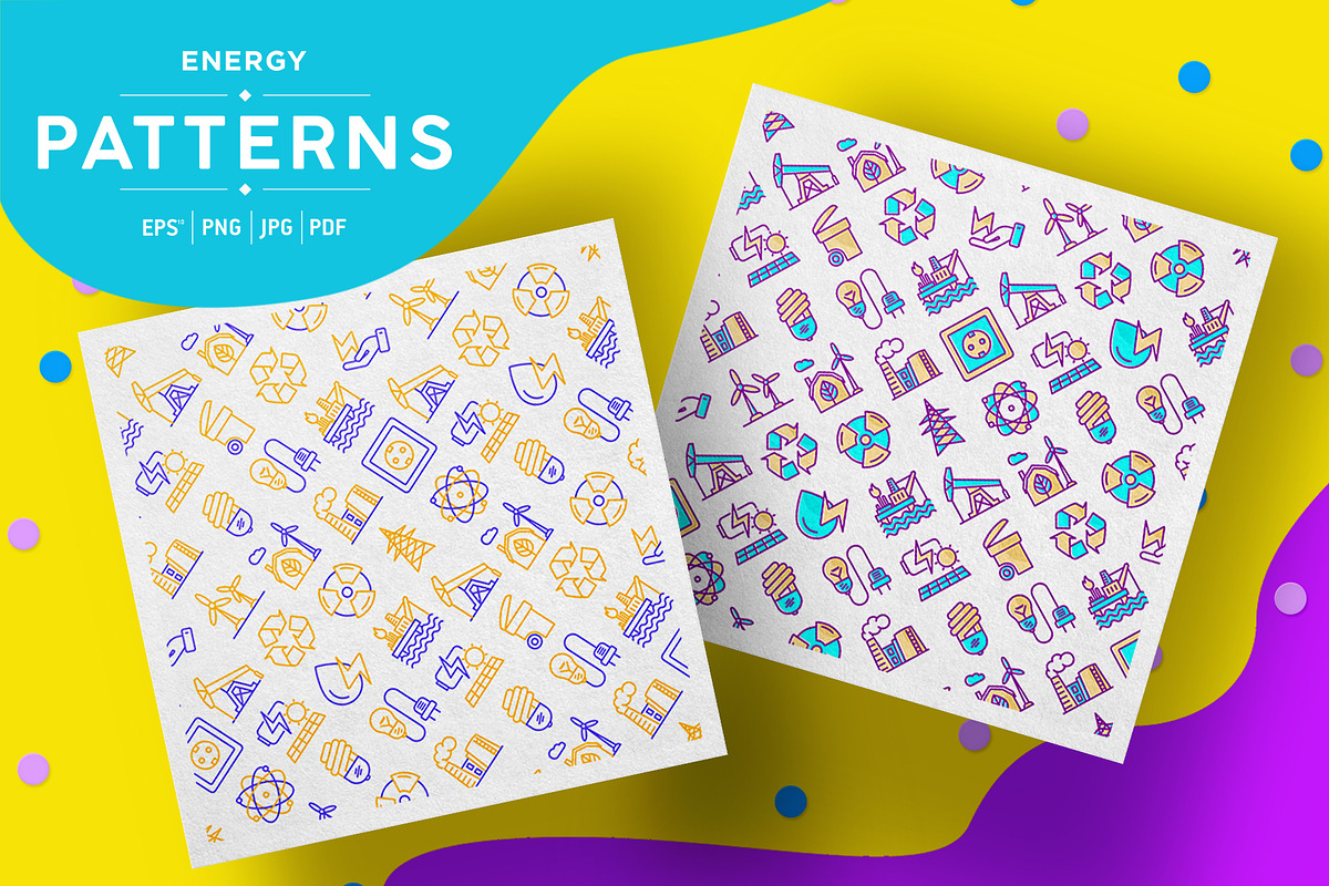 Energy Patterns Collection, a Pattern Graphic by Alex Blogoodf ...