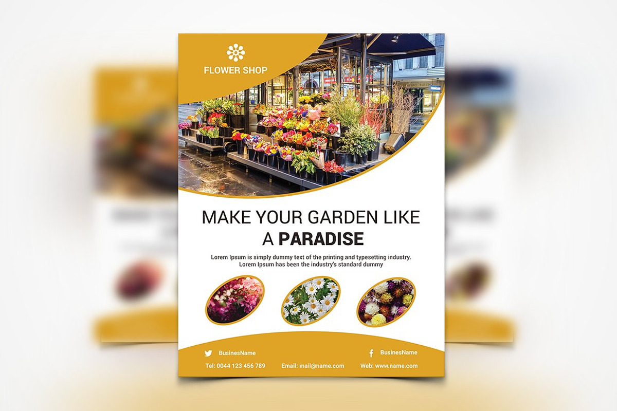 6 Flowers Flyers, a Flyer Template by Creatricks