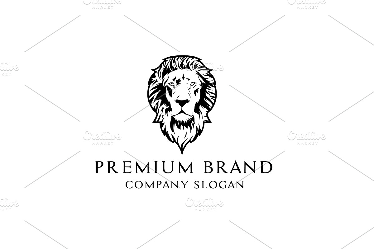 Premium Lion Logo & Mock-Up - Vector, a Branding & Logo Template by ...