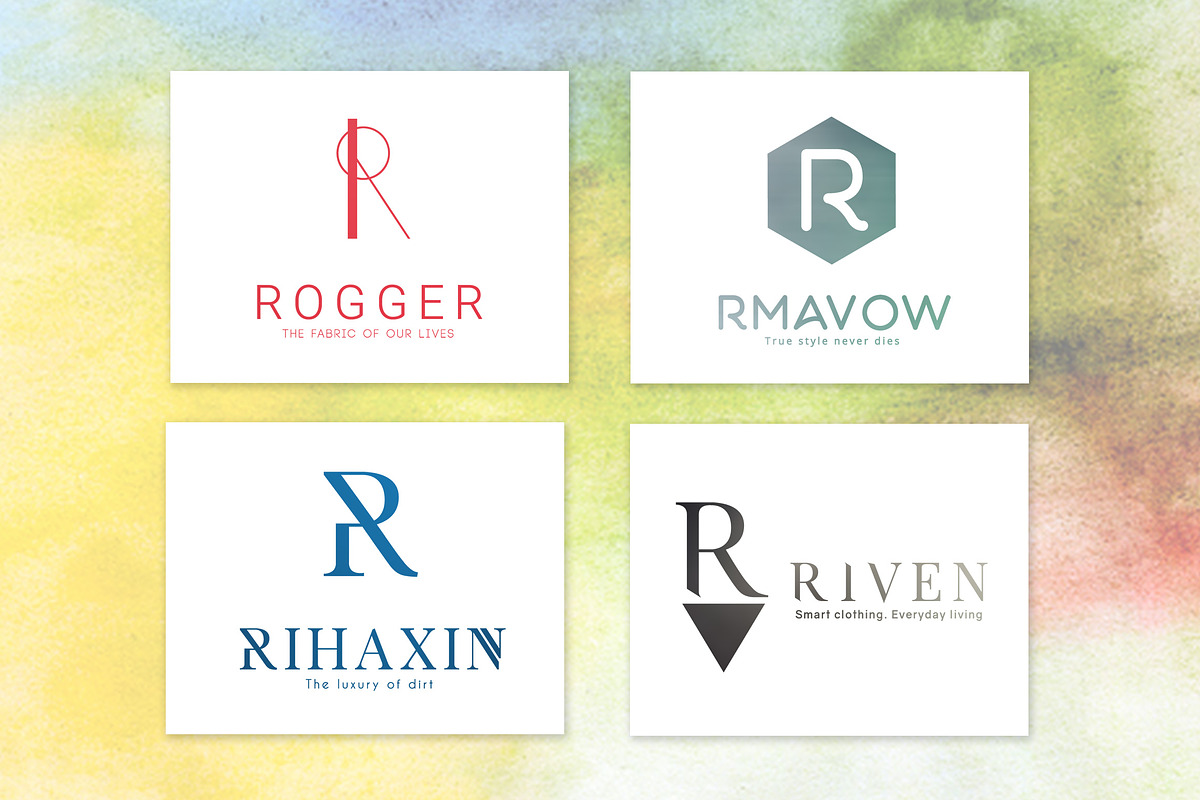 20 R Letter Alphabetic Logos, a Branding & Logo Template by AN Productions