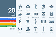 20 England icons, an Icon by Palau