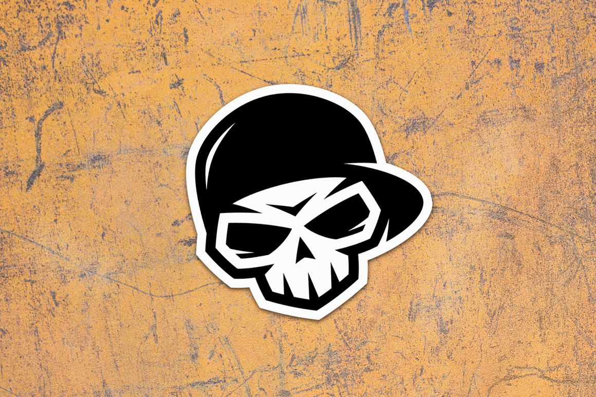 Skull in Cap (3), an Illustration by pne-design