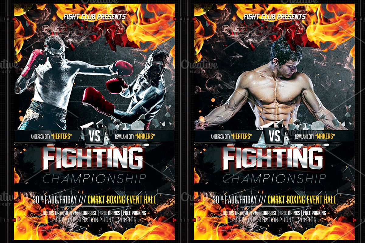 MMA Flyer, a Flyer Template by Basez Flyers