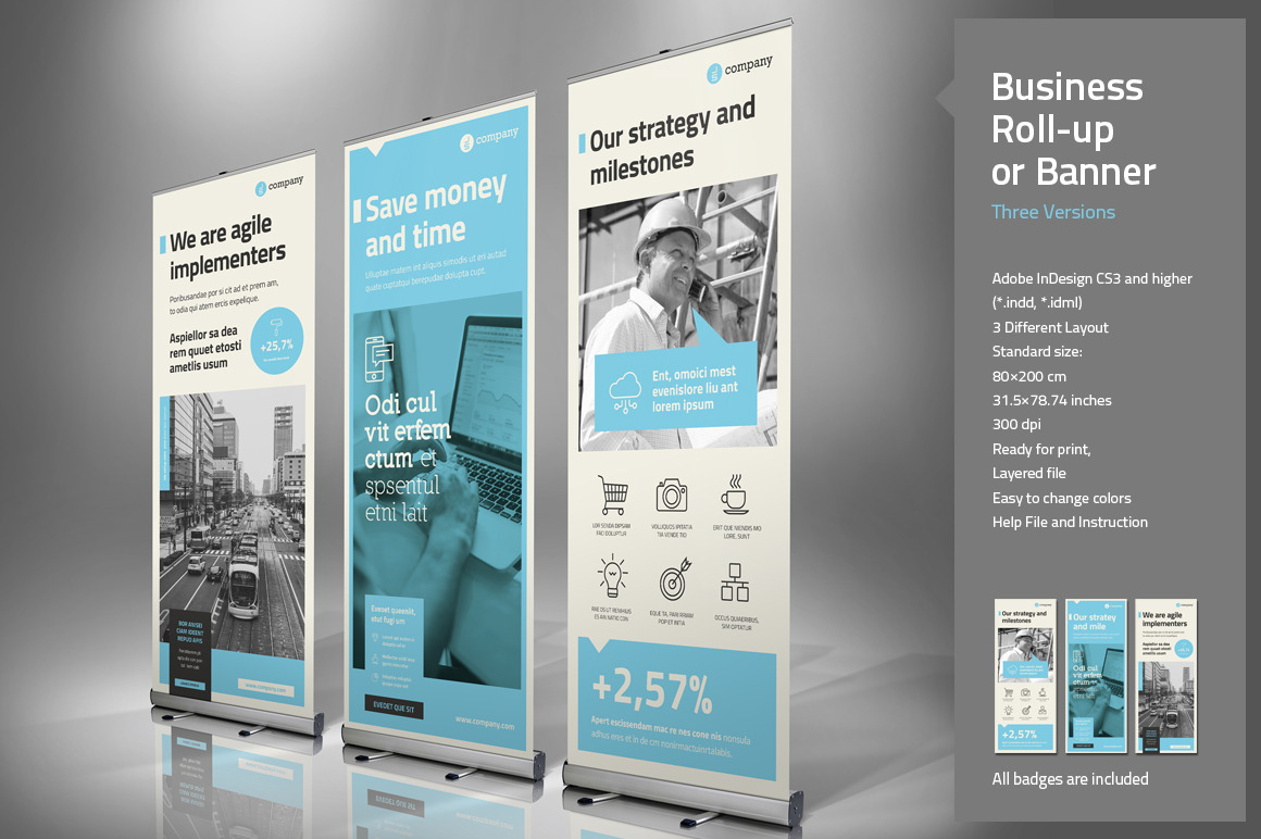 Business Roll-up Vol. 7, a Flyer Template by MrTemplater