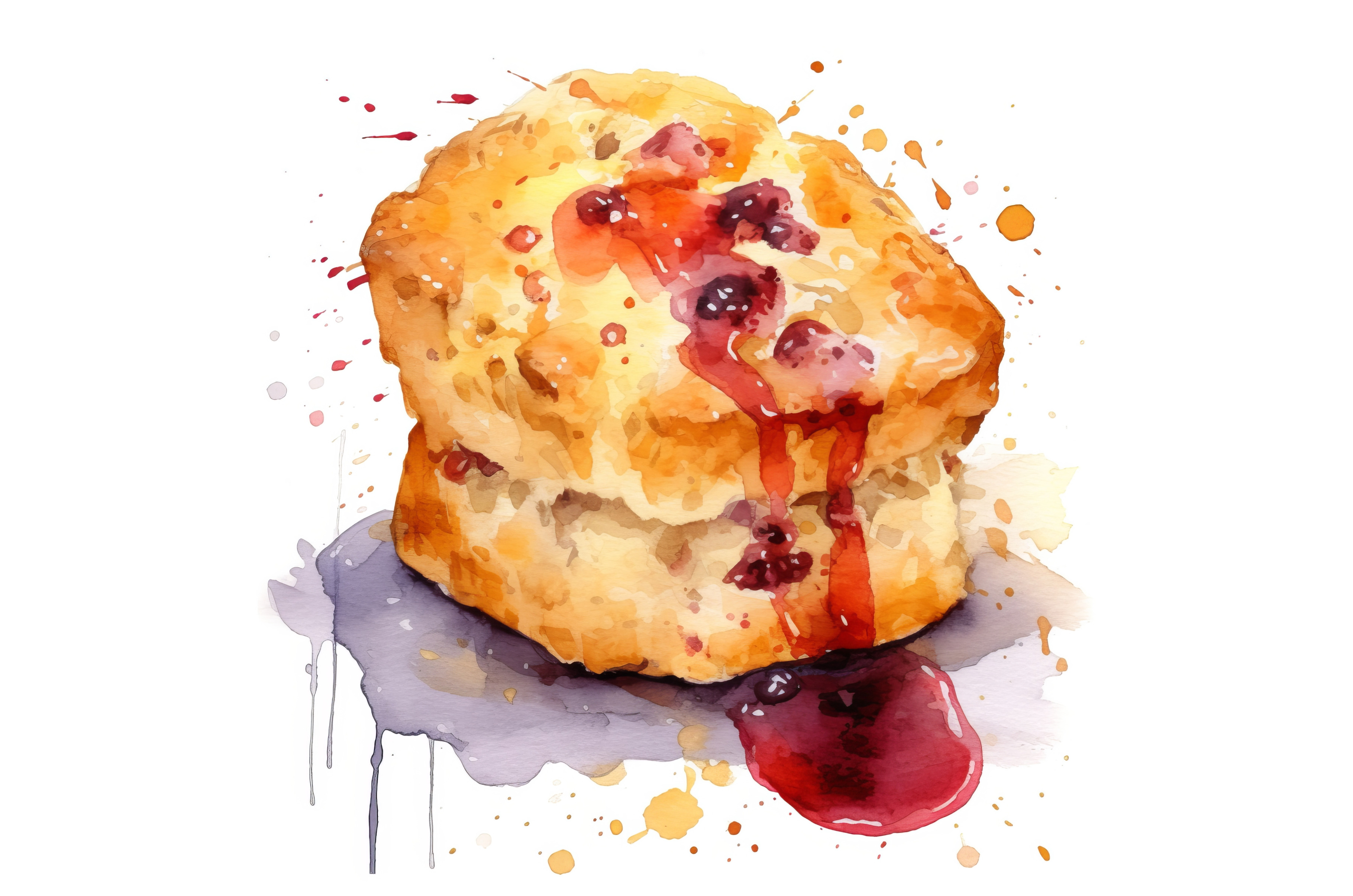 Freshly Baked Scone Pastry Square, a Texture Graphic by Visual Generation