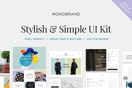 Module 02: Layouts, an UI Kit Template by Great Simple