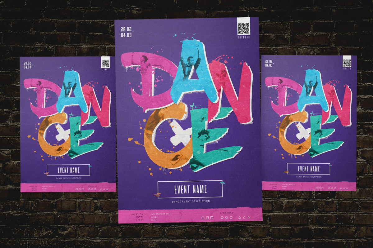 Dance Event Flyer, a Flyer Template by NeonLeon