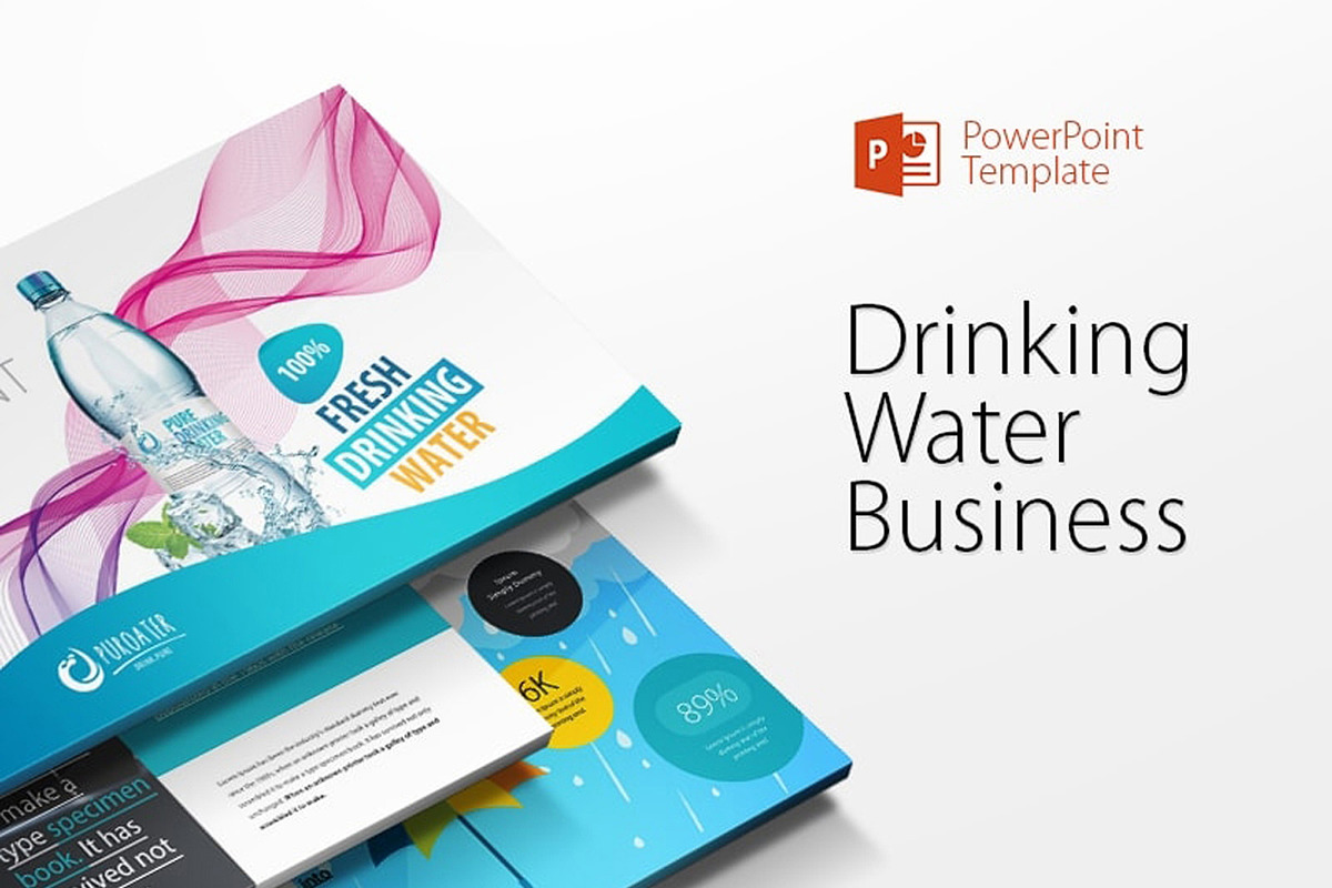 Drinking Water Business PowerPoint, a Presentation Template by ...