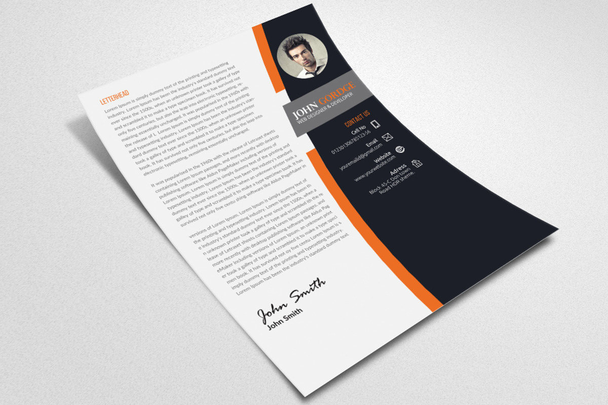 Stylish Word CV Resume Template, a Resume Template by Psd Templates