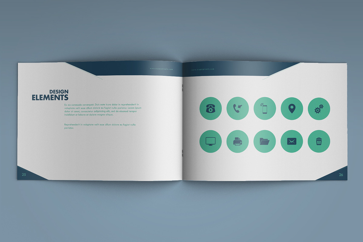 Creative Rich-Brand Book Template, a Brochure Template by ZippyPixels