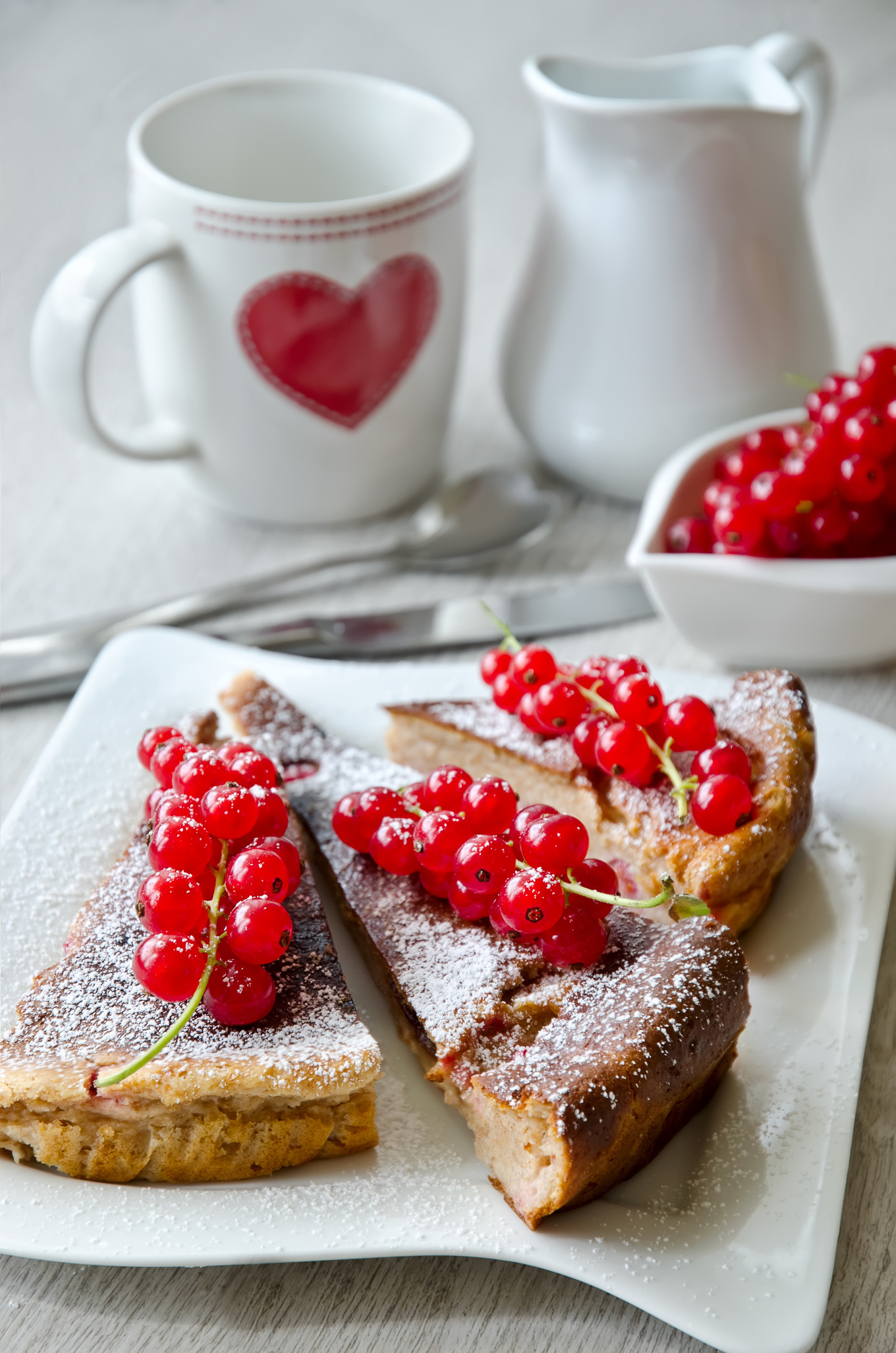 Cake with red currant for dessert | Food Images ~ Creative Market