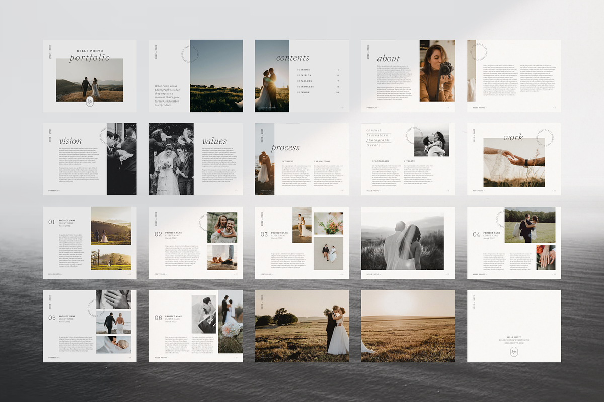 Photography Portfolio Template Canva, a Marketing Template by ...