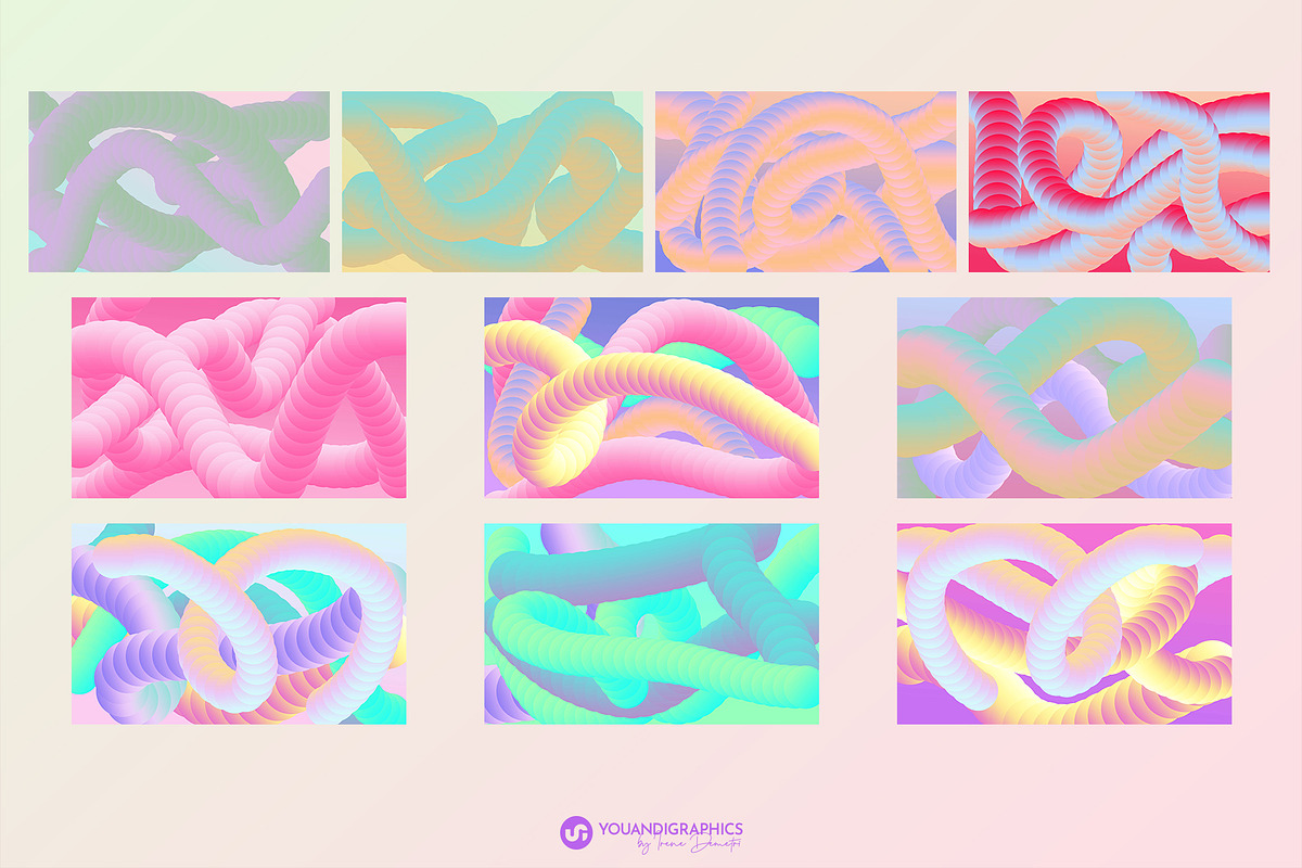 Retro Futuristic Gradient Background, a Background Graphic by ...