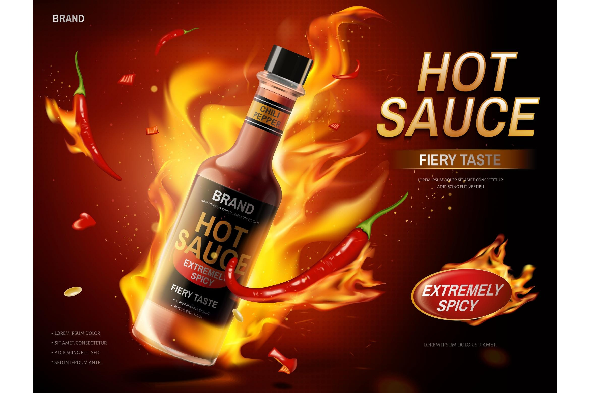 chili sauce ad, an Illustration by TotallypicRF
