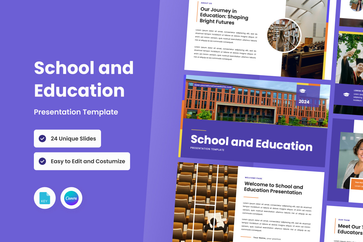 School and Education Presentation, a Presentation Template by twinstd ...