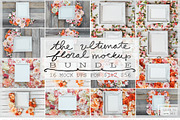 THE ULTIMATE FLORAL MOCK UP BUNDLE, a Print Template by ...