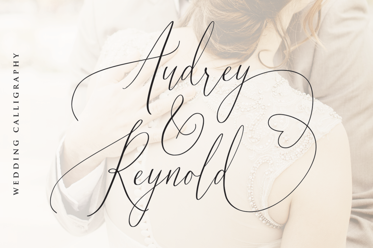 Audrey & Reynold - Luxury Script, a Script Font by Dharmas Studio