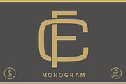 CF Monogram FC Monogram, a Branding & Logo Template by Shuler Studio