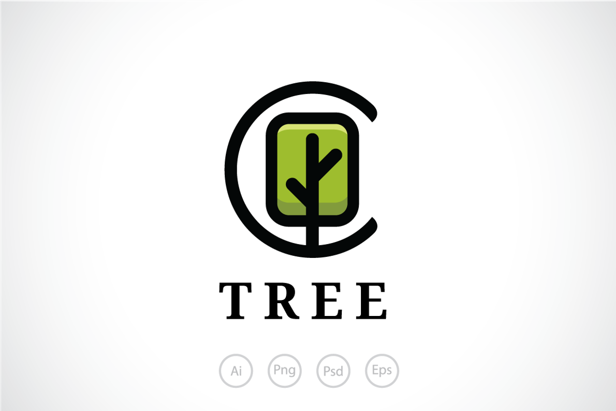 Single Tree Logo Template, a Branding & Logo Template by Heavtryq Design