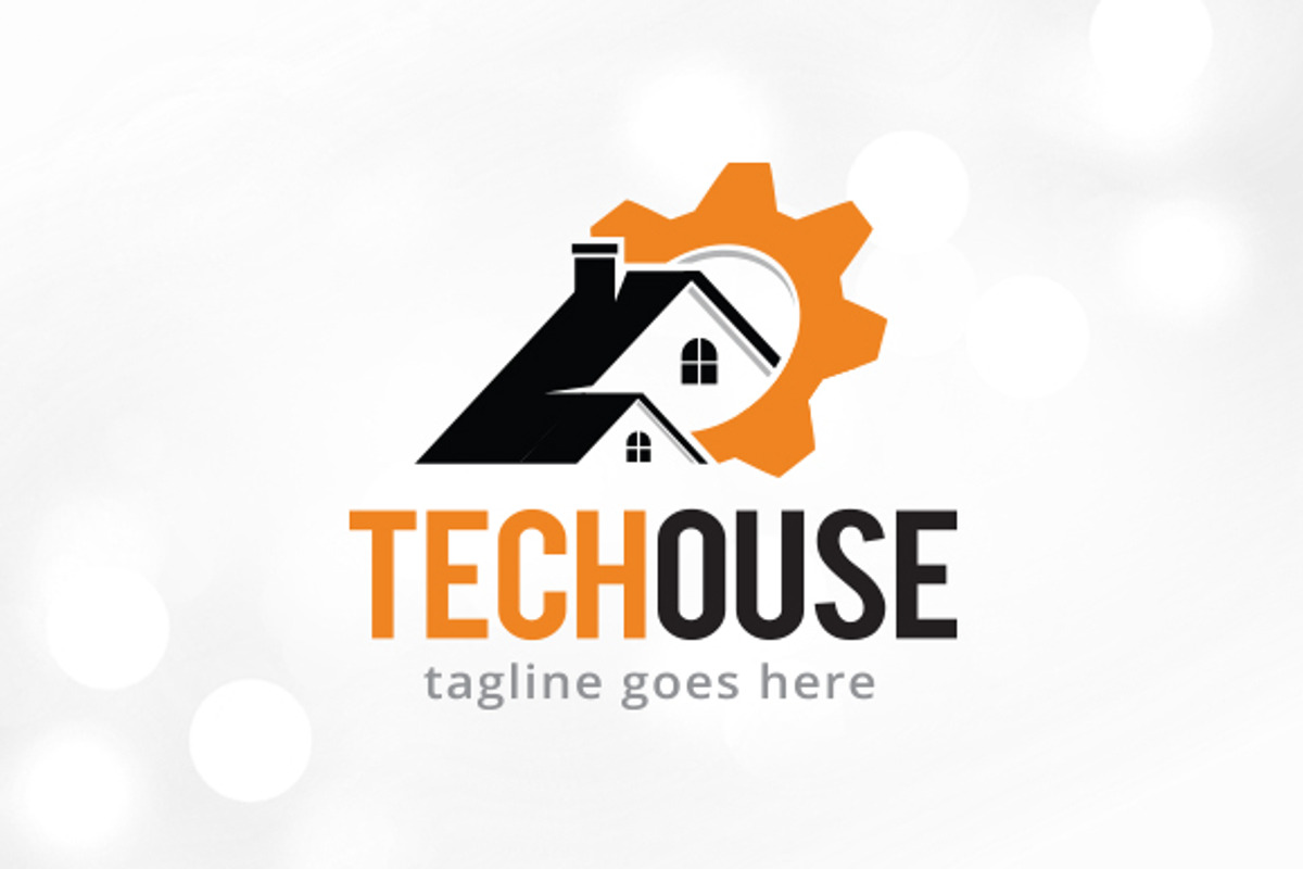 Tech House Logo Template, a Branding & Logo Template by gunaonedesign