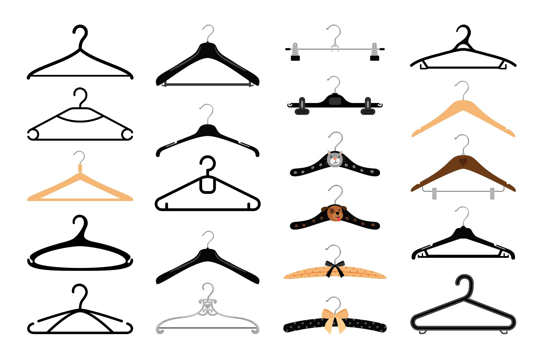 Clothes hangers set, a Decorative Illustration by Stock-Smart-Start
