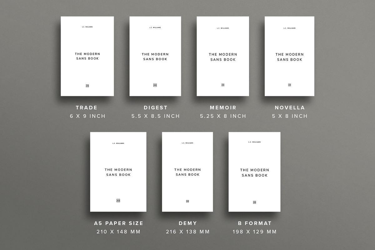 Modern Sans Book Template, a Magazine Template by Ruben Stom