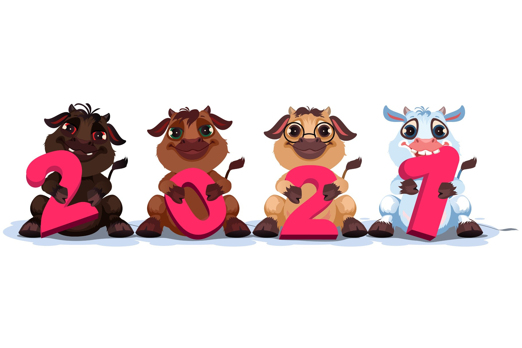 2021 year of bull according to, an Animal Illustration by orensila ...