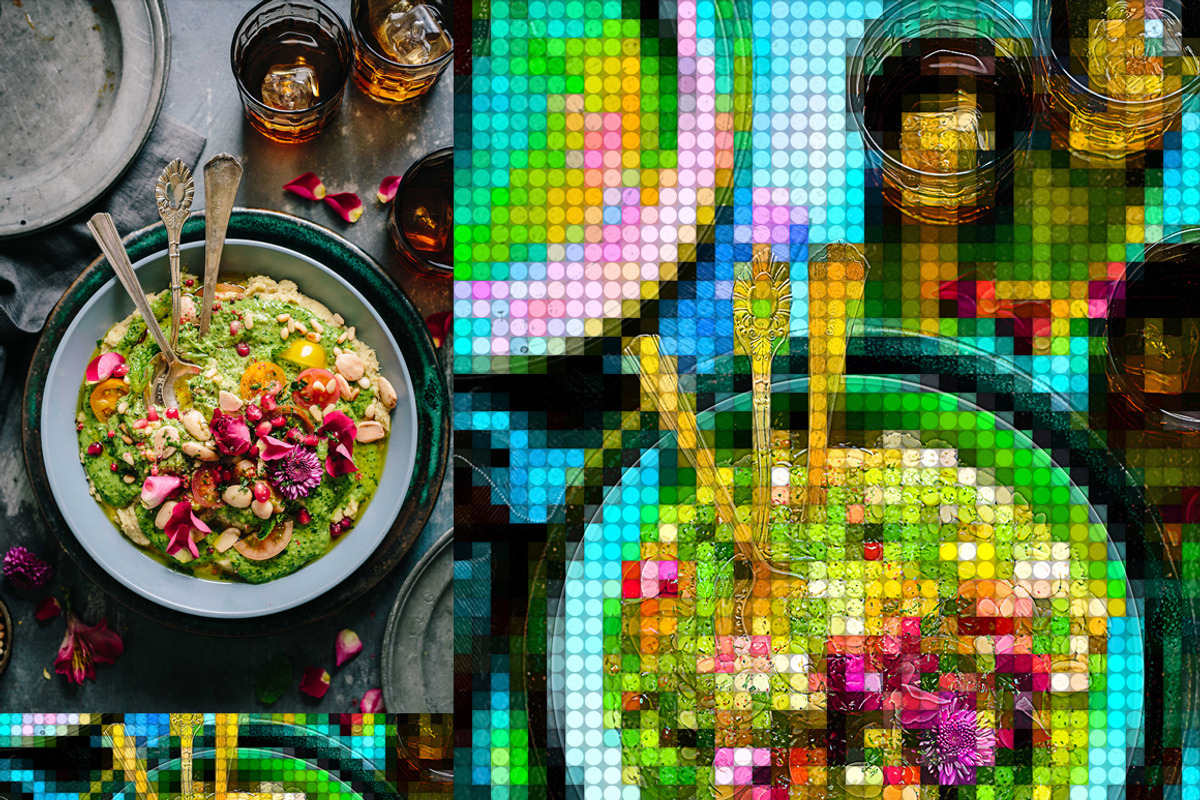 Dot Pixel Effect Photoshop Action, an Action Add-On by MRI STUDIO