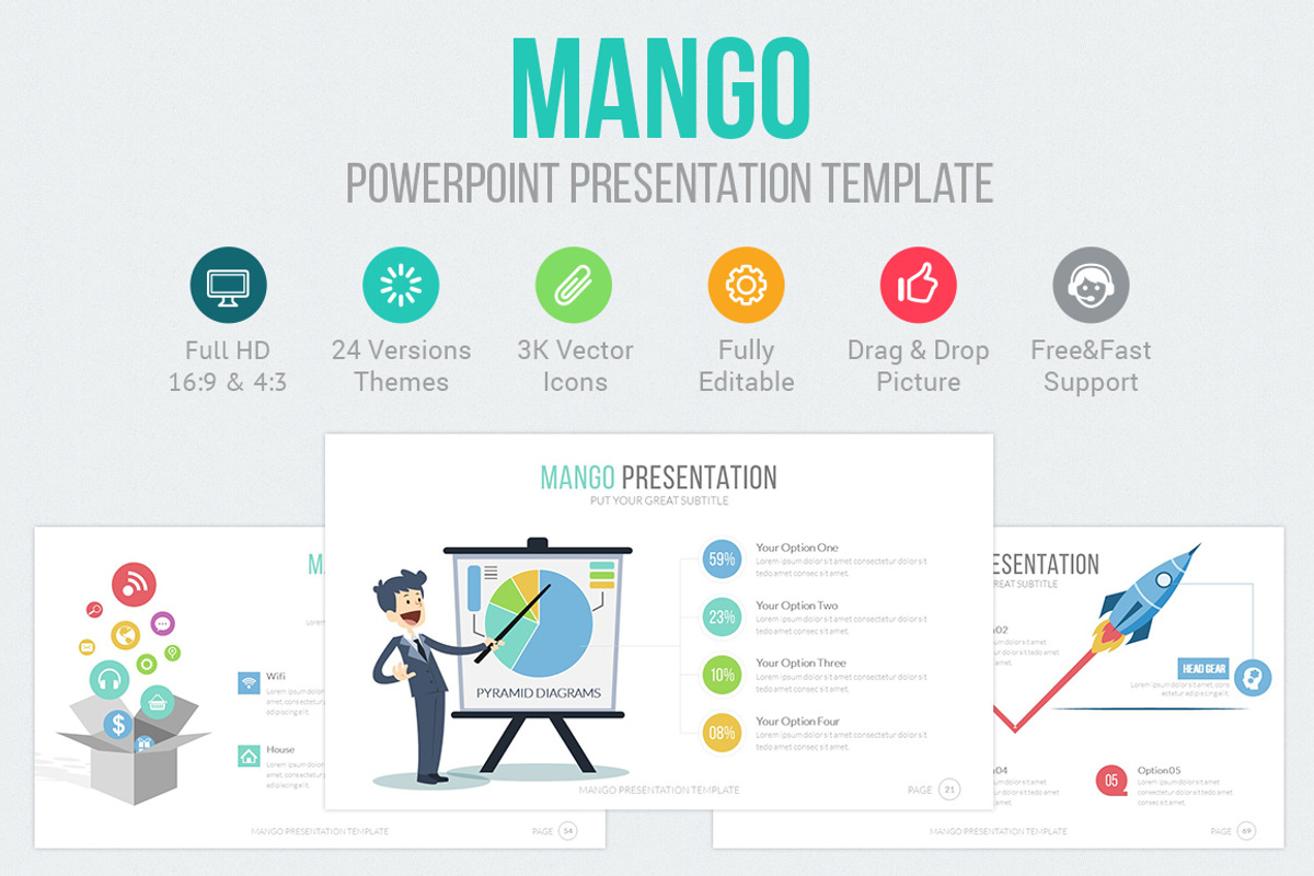 Mango Powerpoint Template, a Presentation Template by ProfessionalSlide