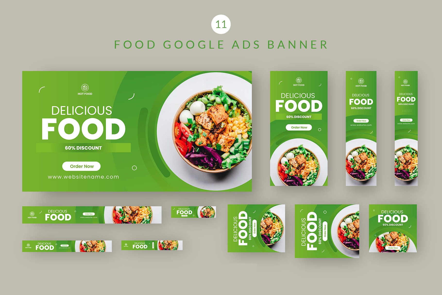 Food Google Ads Banner | Creative Market