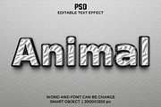 Animal 3d Editable Psd Text Effect, a Layer Style Add-On by bdrobin