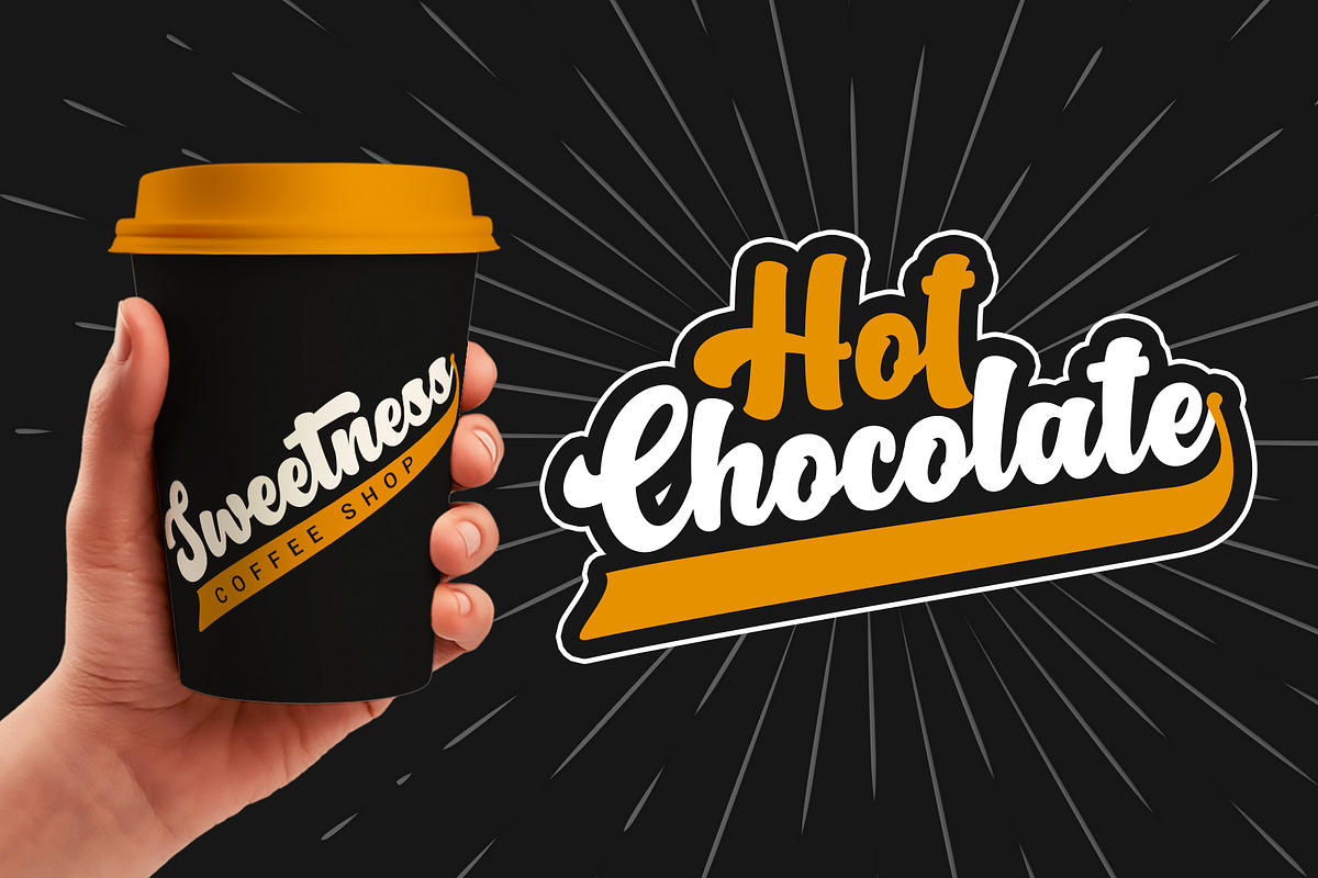 Oh Chewy - Sweet & Bold Script Font, a Script Font by Motokiwo