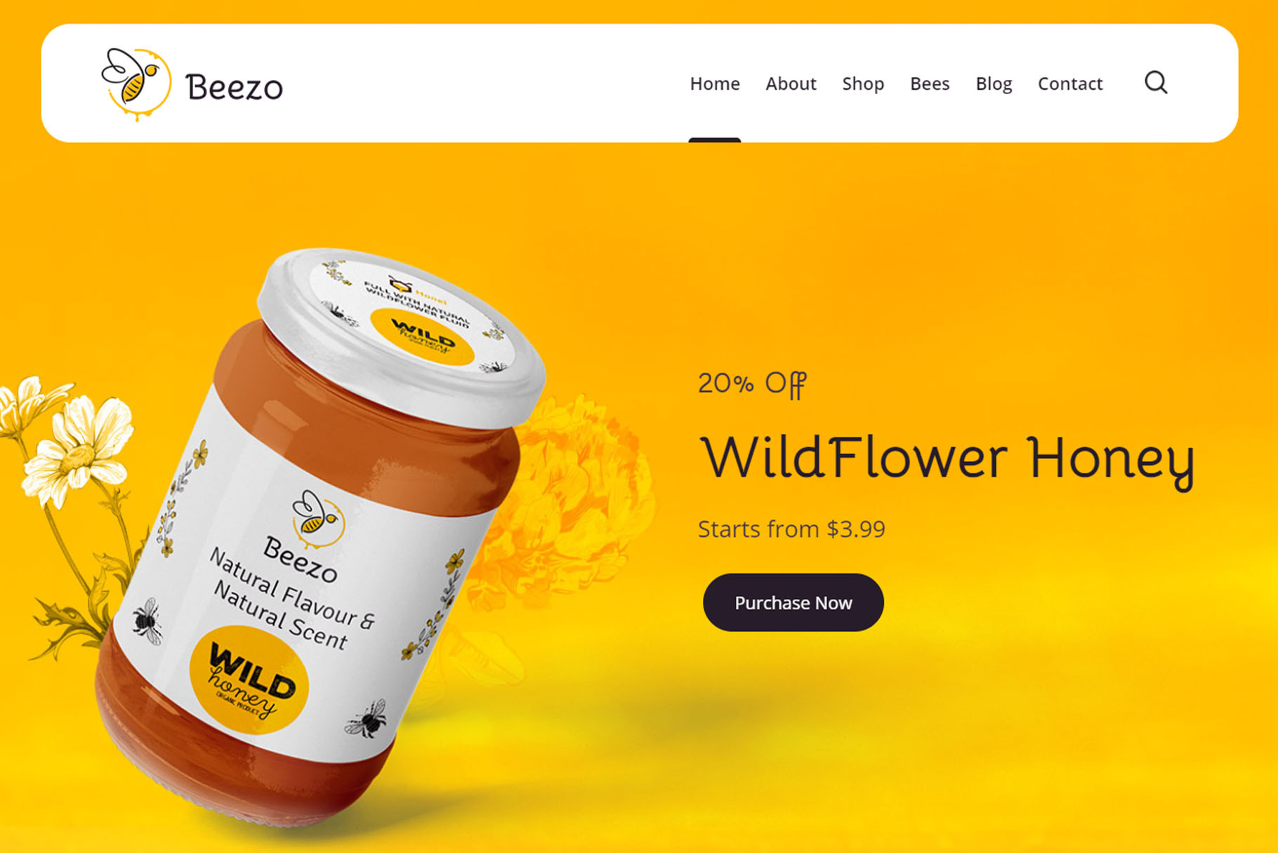 Beezo - Best Honey WordPress Theme, a WordPress Template by ThemesRain