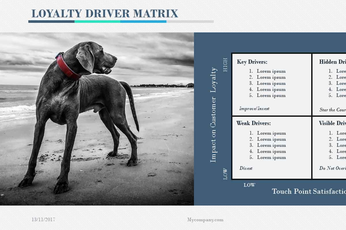 Loyalty Driver Matrix PowerPoint, a Presentation Template by Yes ...