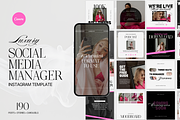 Instagram social media manager template