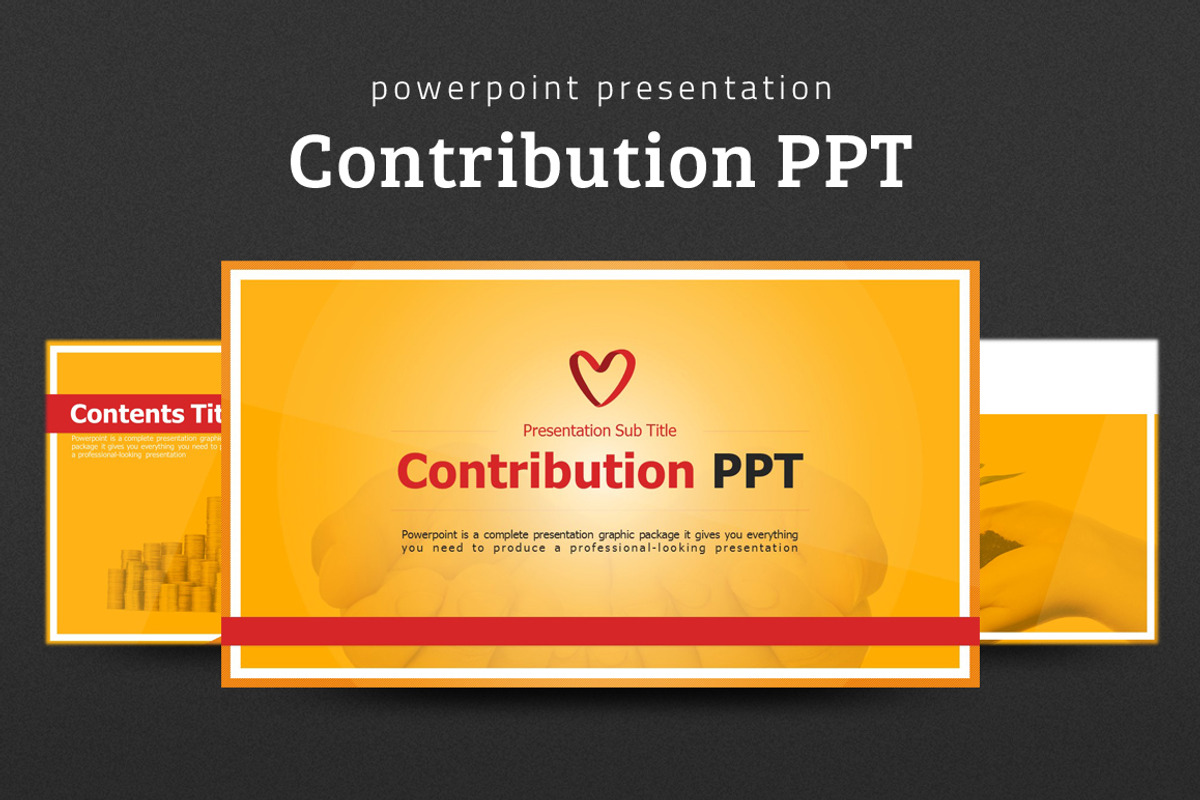 Contribution PPT, a Presentation Template by GoodPello