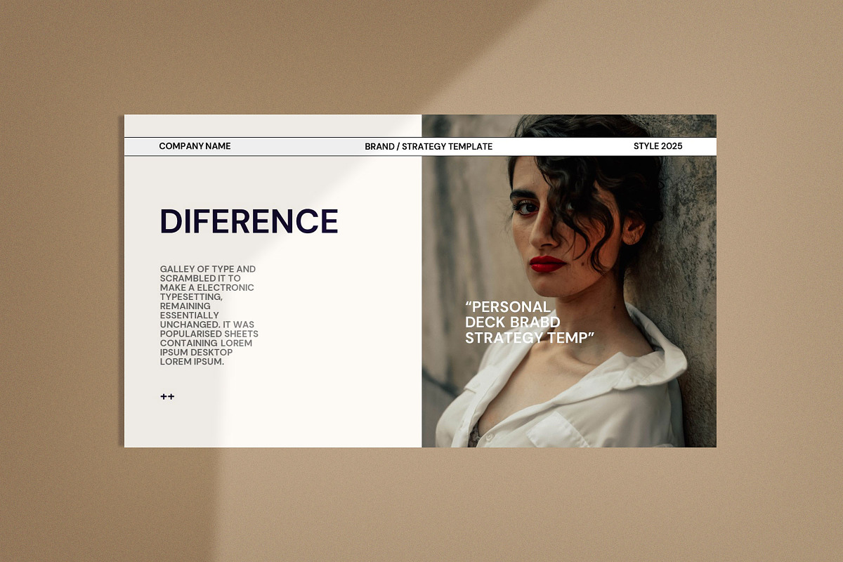 Brand Strategy Template, a Presentation Template by GoldenPixelStudio