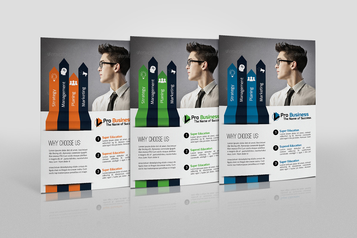 Business executive Coach Flyer, a Flyer Template by Psd Templates