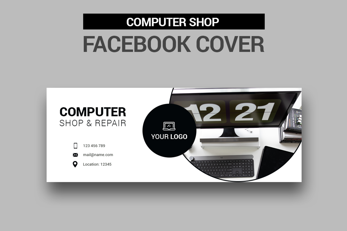 Computer Shop - Facebook Covers, a Social Media Template by Creatricks