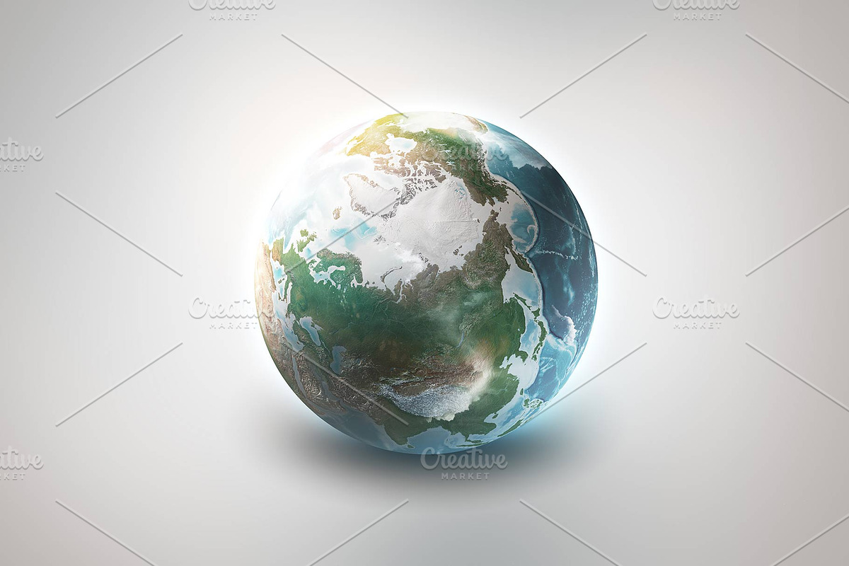 3D Planet Earth World for Photoshop, an Action Add-On by Giallo